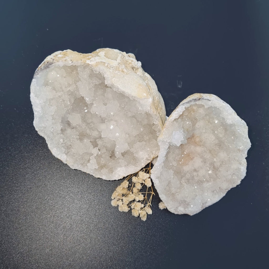 Quartz Geode Cave (pair) - G1 – ONYX & PEARL